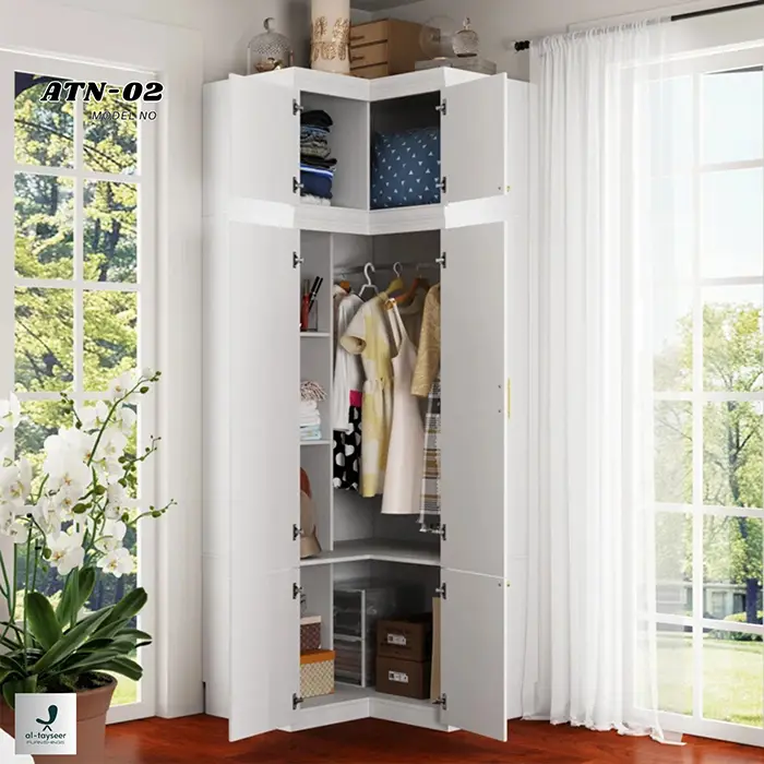 L-Shaped Corner Wardrobe - Al Tayseer